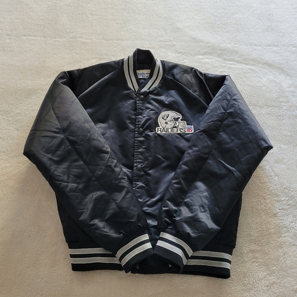 Chalk Line | Jackets & Coats | Vintage Chalk Line Oakland Raiders Satin ...
